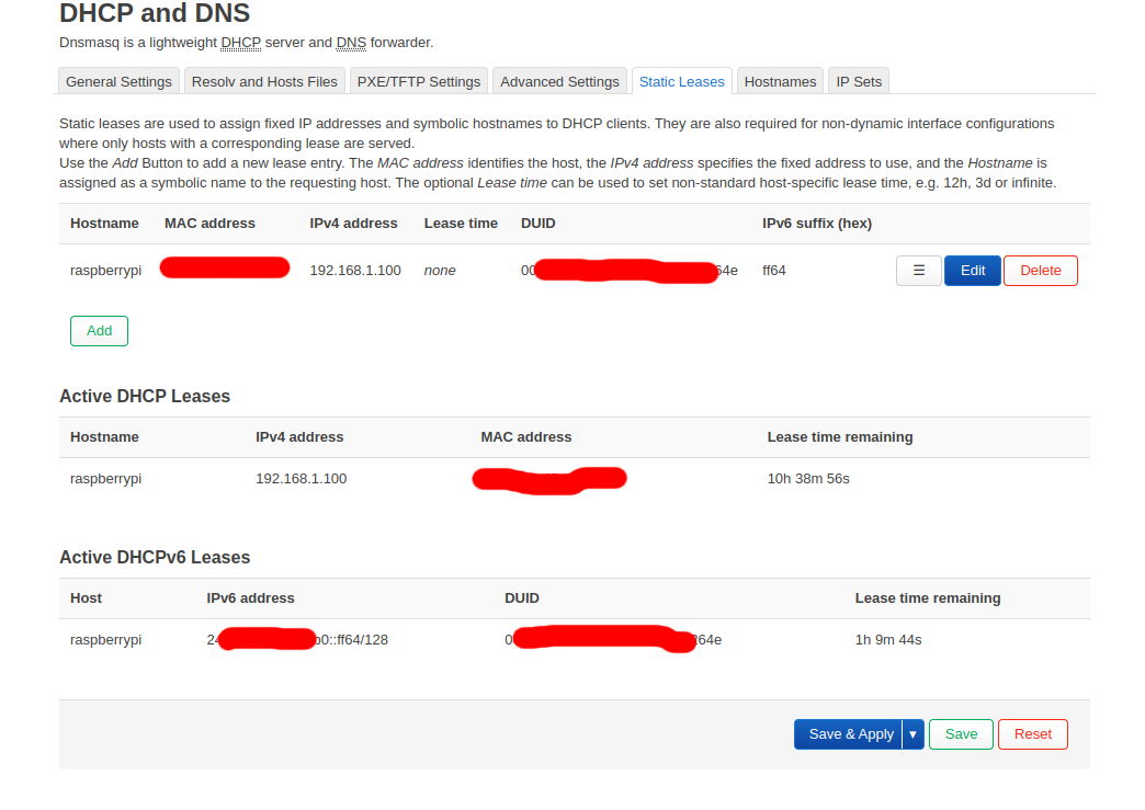 The Static Ipv6 Address Assigned To The Client Does Not Work
