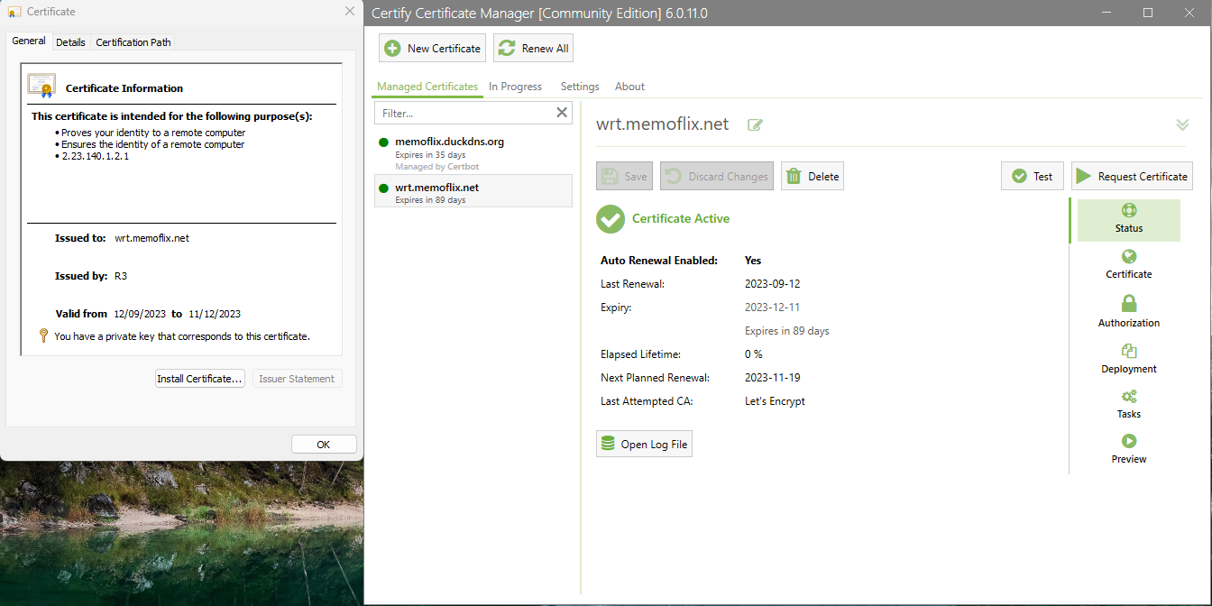 DDNS Certificate Issue Installing And Using OpenWrt OpenWrt Forum