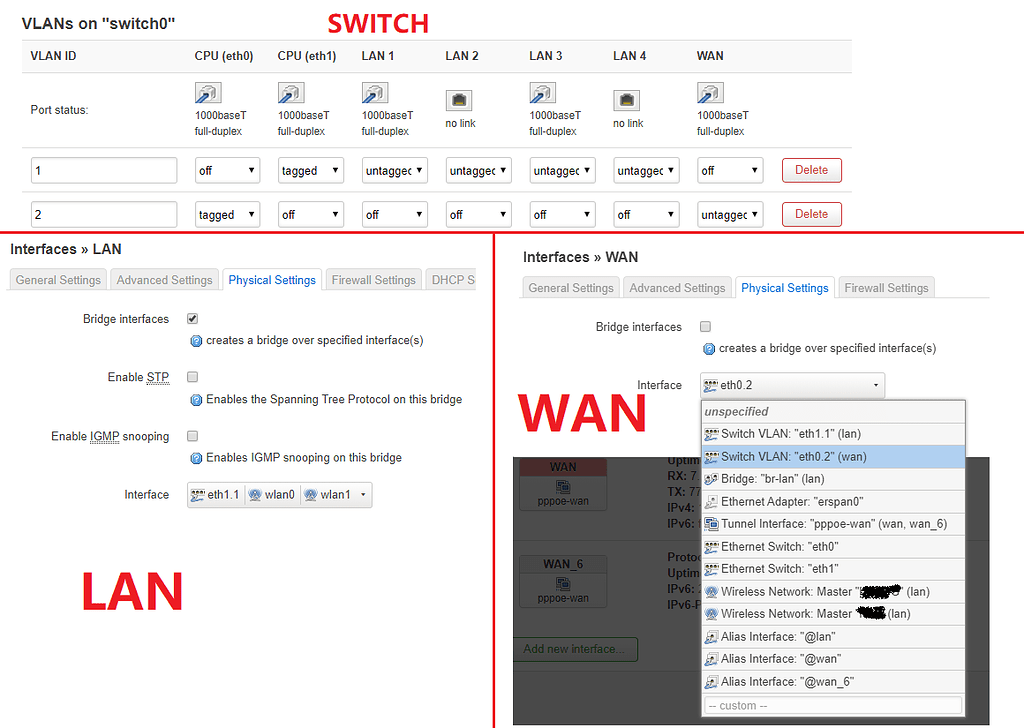 Can I Bridge One Lan Port To A Specific Ssid Network And Wireless Configuration Openwrt Forum 