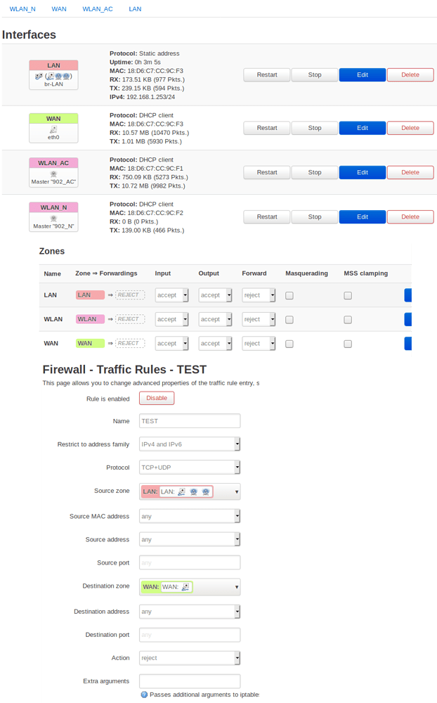 Newbie Firewall Rules Not Working Network And Wireless Configuration