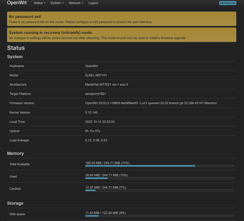 Nr7101 cannot do sysupgrade? i am stucked in System running in recovery (initramfs) mode ...