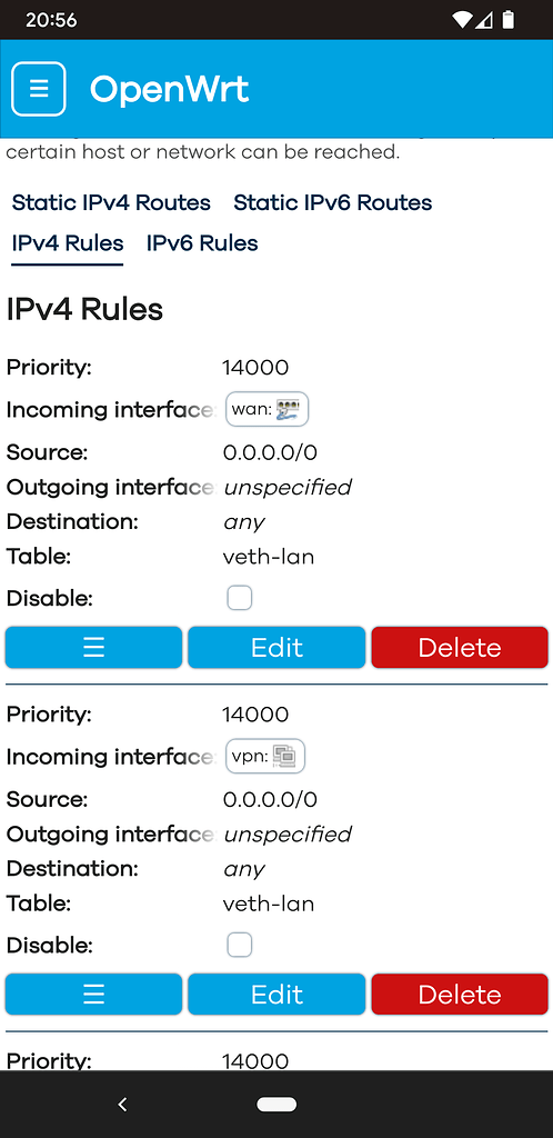IPv4 Rule Disable Button - Installing and Using OpenWrt - OpenWrt Forum