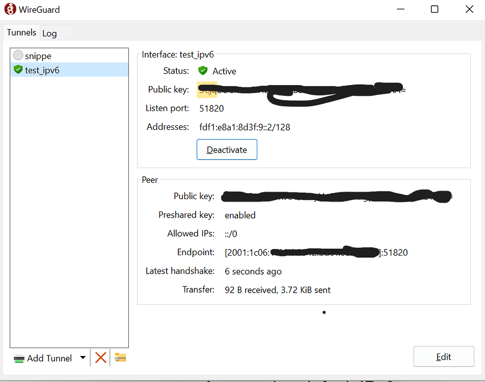 Wireguard Ipv6 Handshake But No Data Network And Wireless