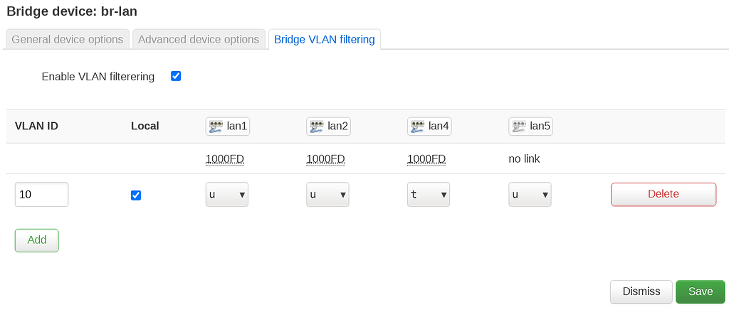 Openwrt-21.02.0-rc3 Bridge interface stop working after enabling VLAN ...