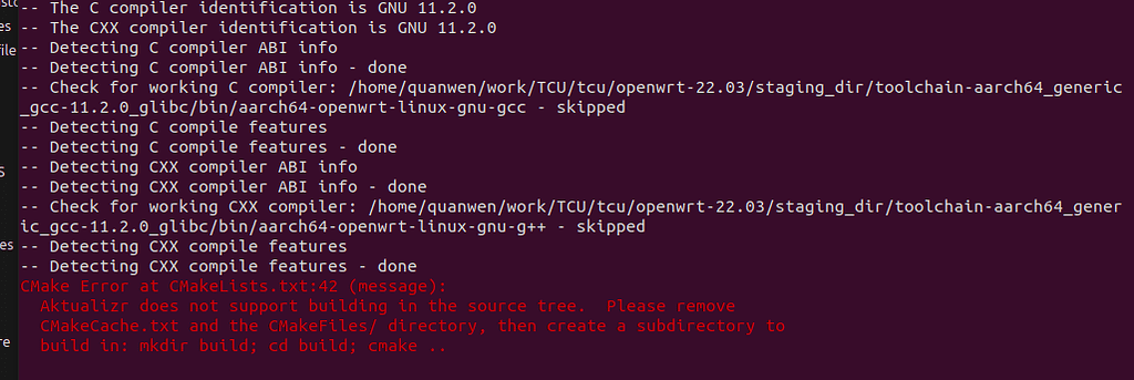 Problem with building a cmake based package using custom way - For Developers - OpenWrt Forum