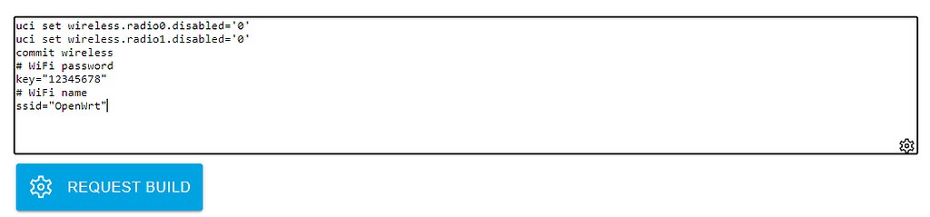 Enabling WIFI by default during first boot/factory reset via Firmware selector for single/any ...
