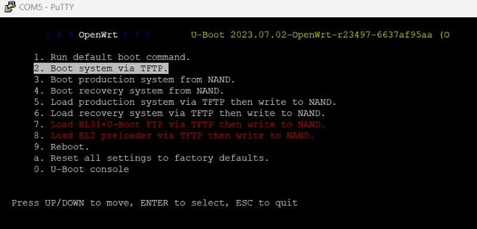 The issue of being unable to connect to the TFTP server on a WR30U router after flashing U-Boot ...