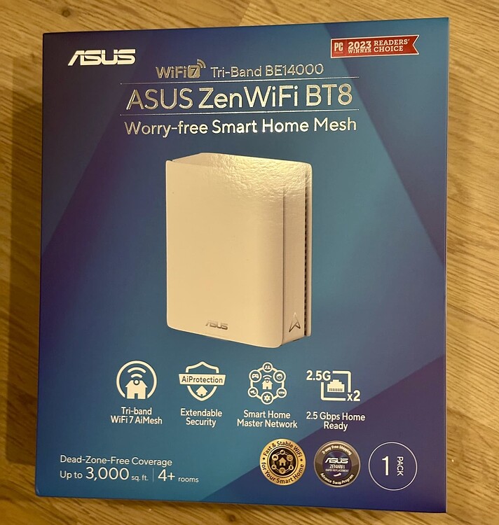 Support for Asus ZenWiFi BT8 Tri-band Wifi7 (Mediatek MT7988) - Hardware Questions and ...