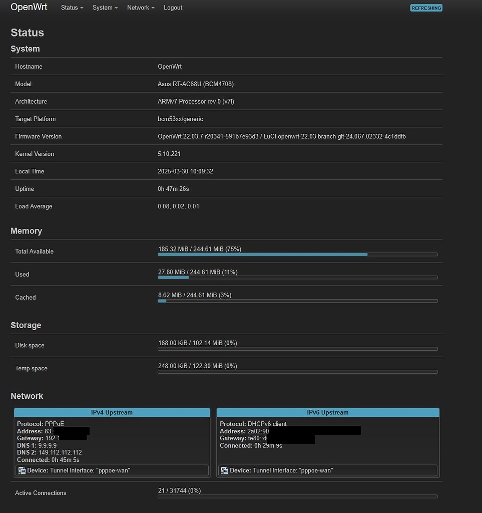 Openwrt 23 05 5 Pppoe Error Connection Attempt Failed Installing And Using Openwrt