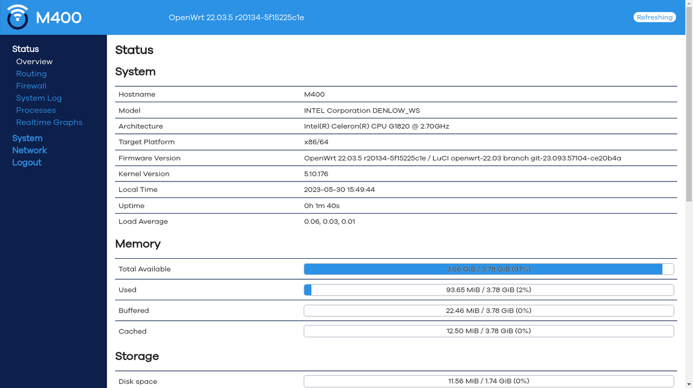 OpenWrt on Watchguard Firebox M400 - Installing and Using OpenWrt ...