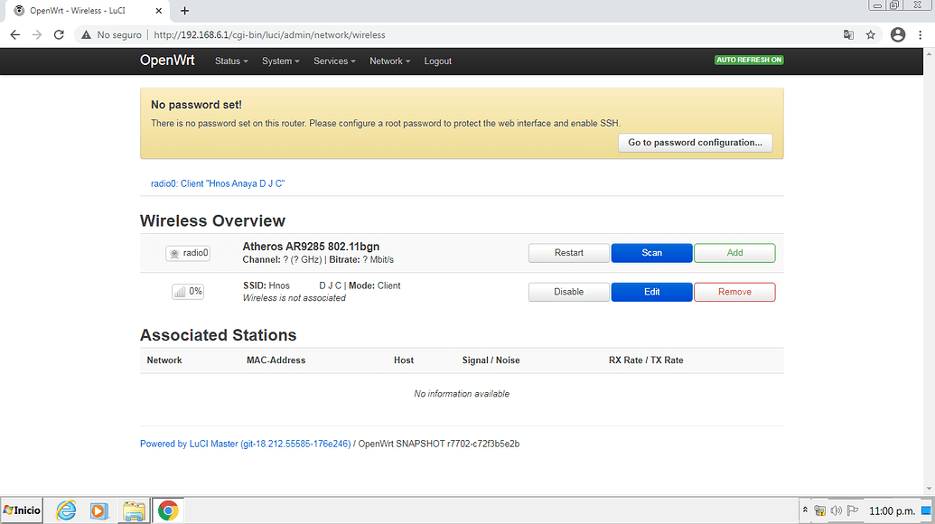 Wireless Is Not Associated Network And Wireless Configuration Openwrt Forum