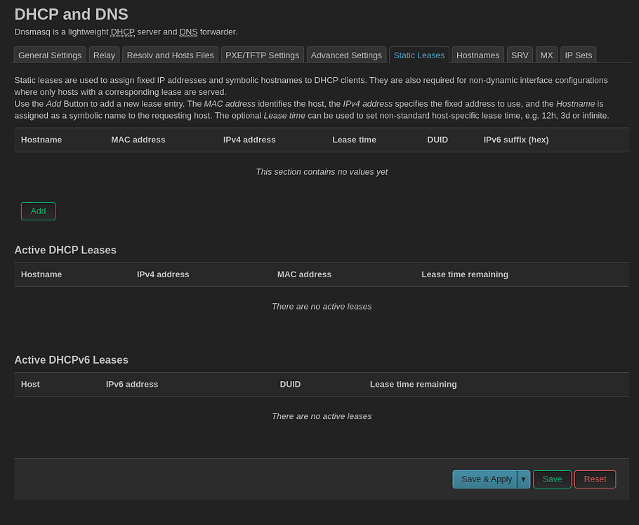 /tmp/dhcp.leases is empty but dhcp clients work - Installing and Using OpenWrt - OpenWrt Forum