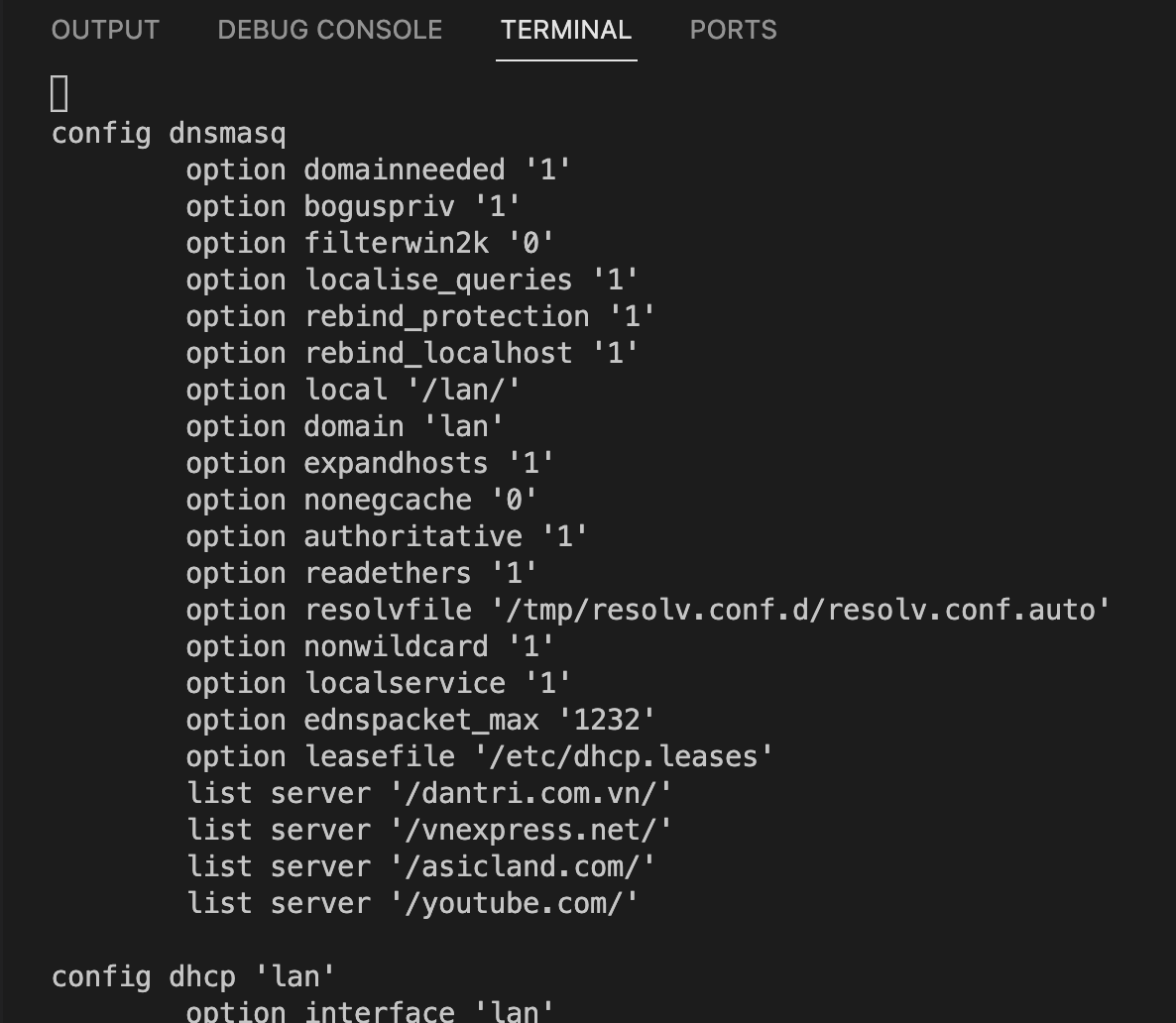 Block Domain Not Update After Dnsmasq Restart Page 2 Installing And Using Openwrt Openwrt