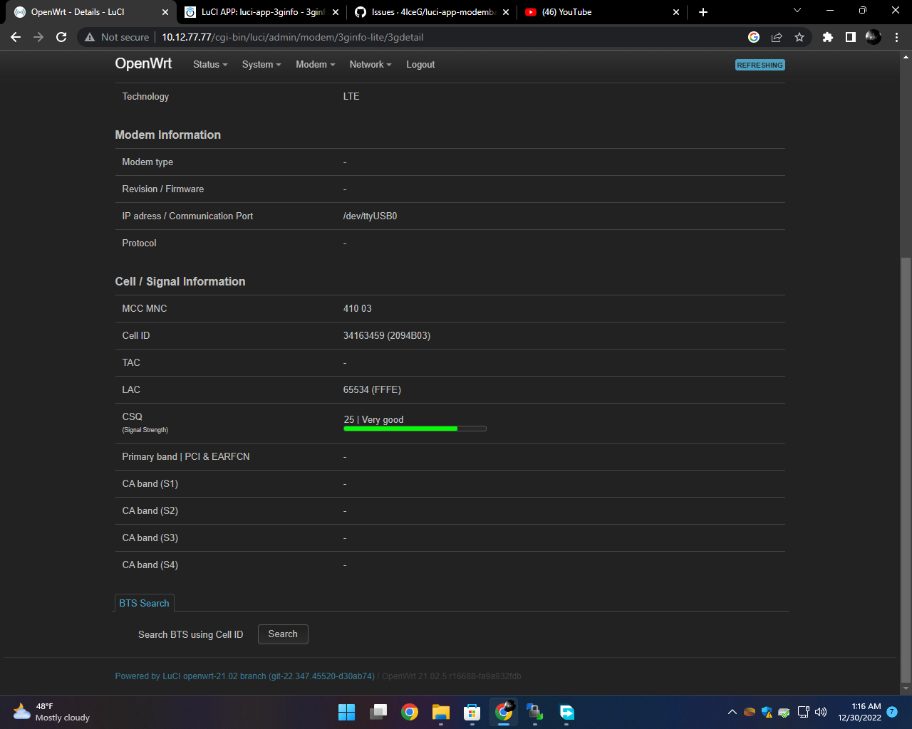 LuCI APP: luci-app-3ginfo - 3ginfo gui (Info about 3G/LTE connection) - Page 6 - Community ...