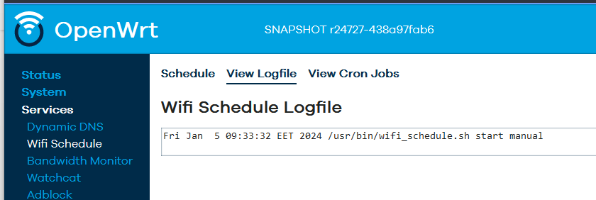 Wifi Schedule problems - Page 2 - Installing and Using OpenWrt - OpenWrt Forum