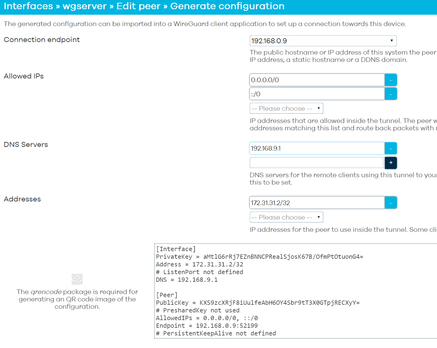 Wireguard Dns Not Defined When Generating Client Configuration Installing And Using Openwrt