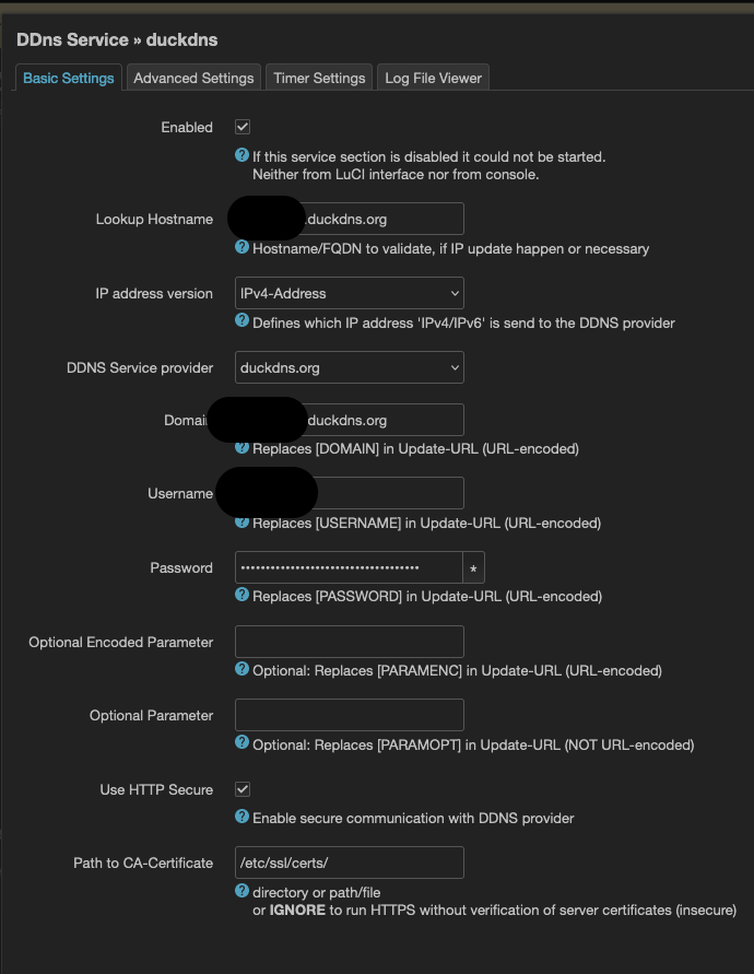 DuckDNS DDNS Not running - Installing and Using OpenWrt - OpenWrt Forum