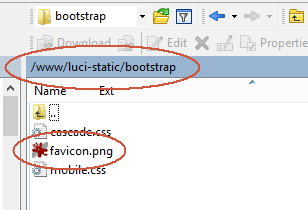 How to add favicon on luci page through command prompt - For Developers - OpenWrt Forum