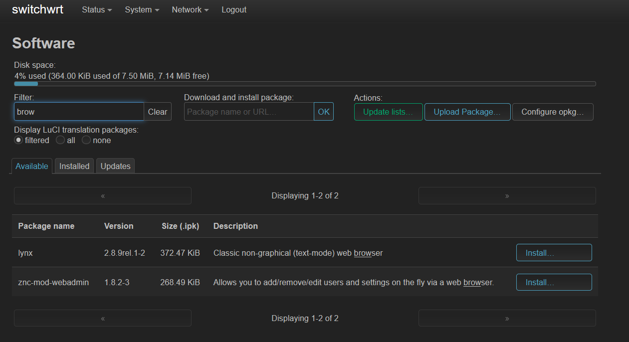 Adding a file browser, file text editor and tty command shell for LuCI OpenWrt - Page 2 - For ...