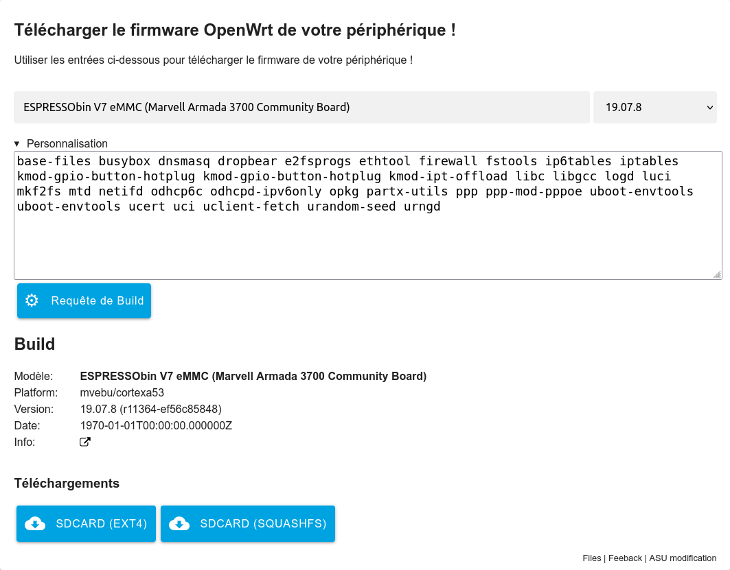 Online ImageBuilder and Upgrade Server - Community Builds, Projects & Packages - OpenWrt Forum