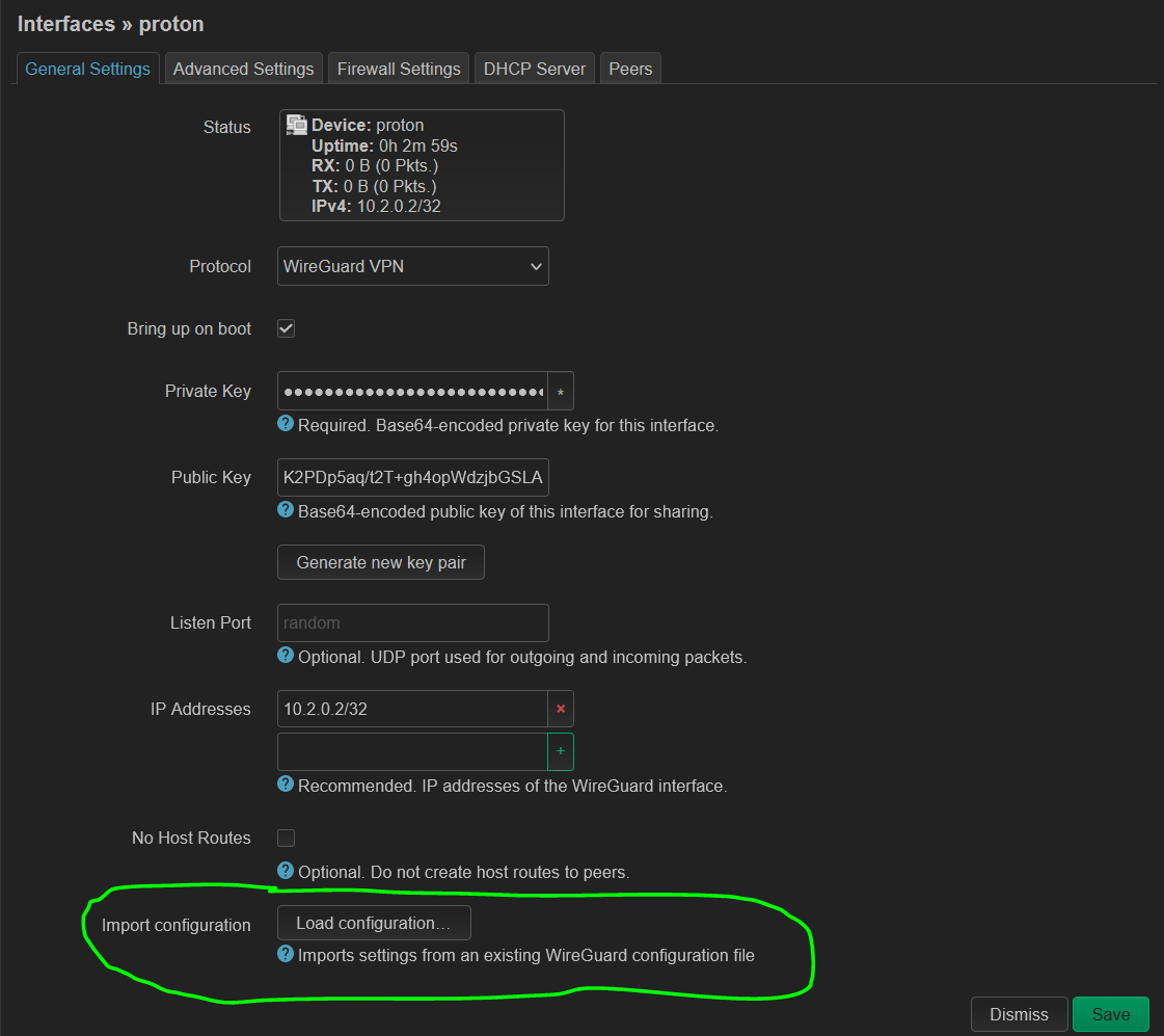 Protonvpn Wireguard Configuration Issue Network And Wireless