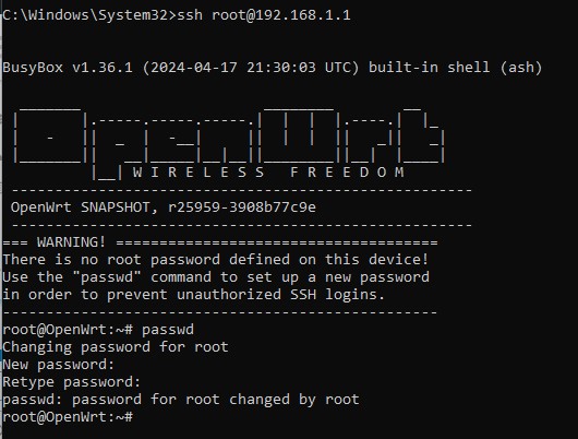 SSH won't open! - Installing and Using OpenWrt - OpenWrt Forum