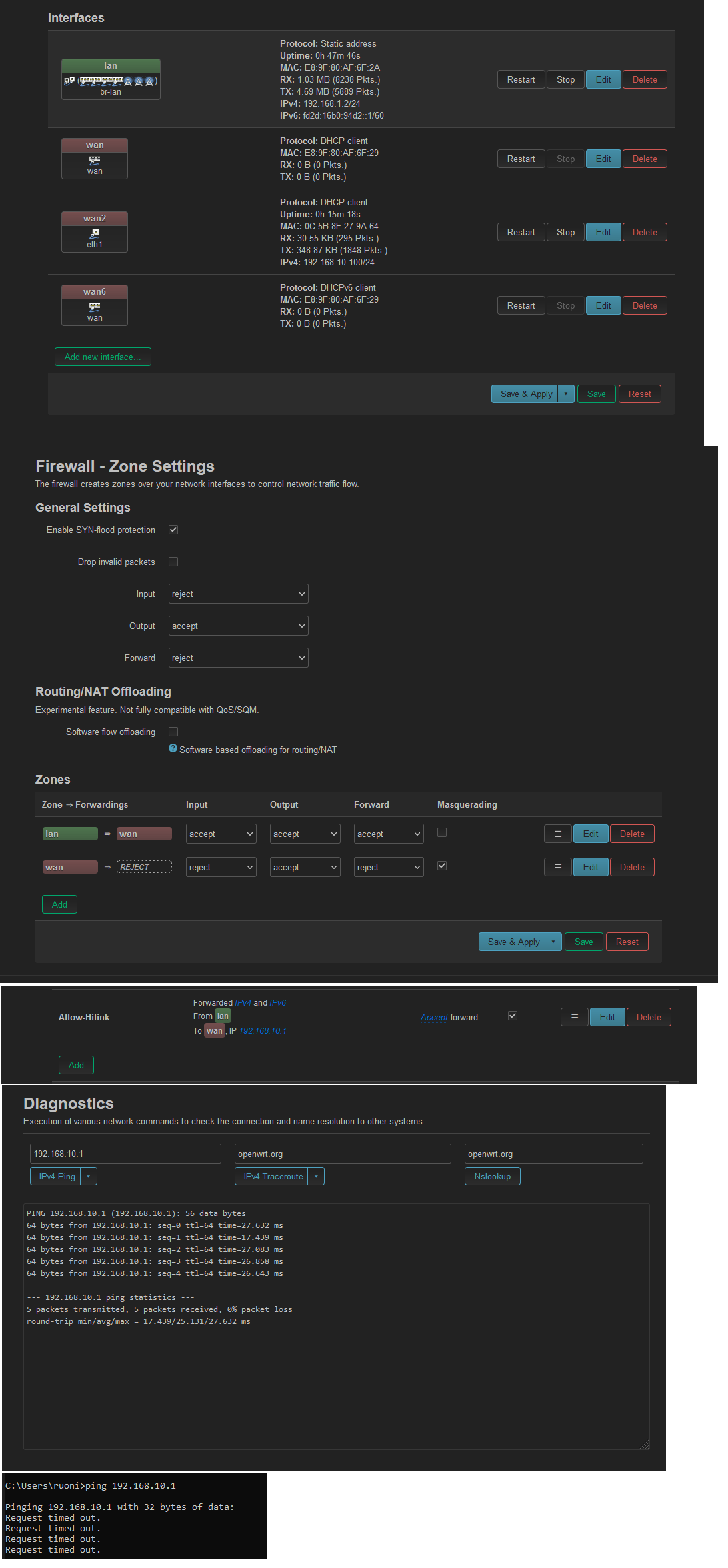 Need Help With Firewall Configuration For Hilink Network And Wireless Configuration Openwrt