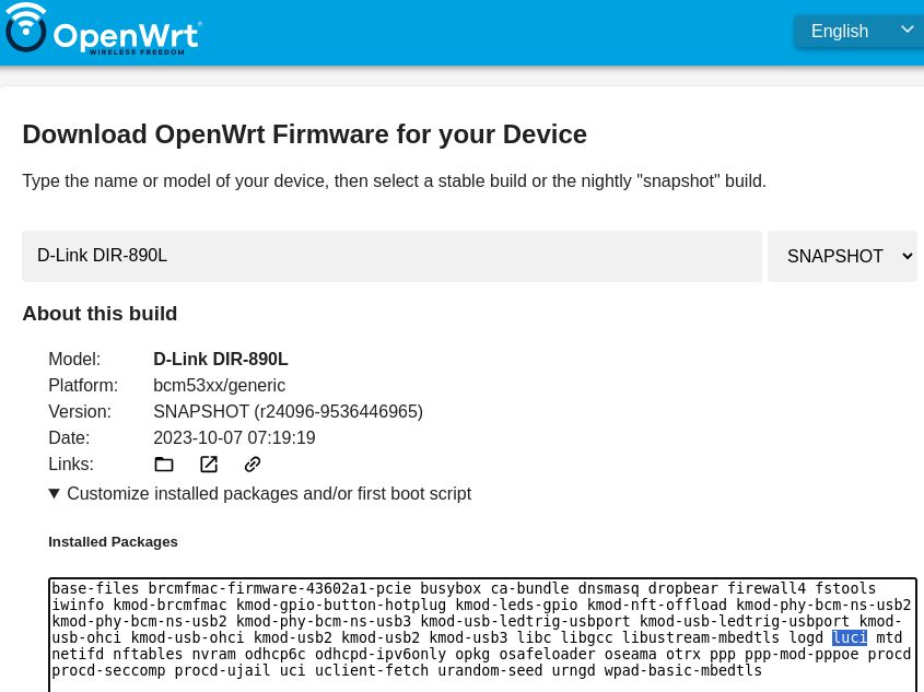DIR-890L Openwrt - Page 2 - Network and Wireless Configuration - OpenWrt Forum