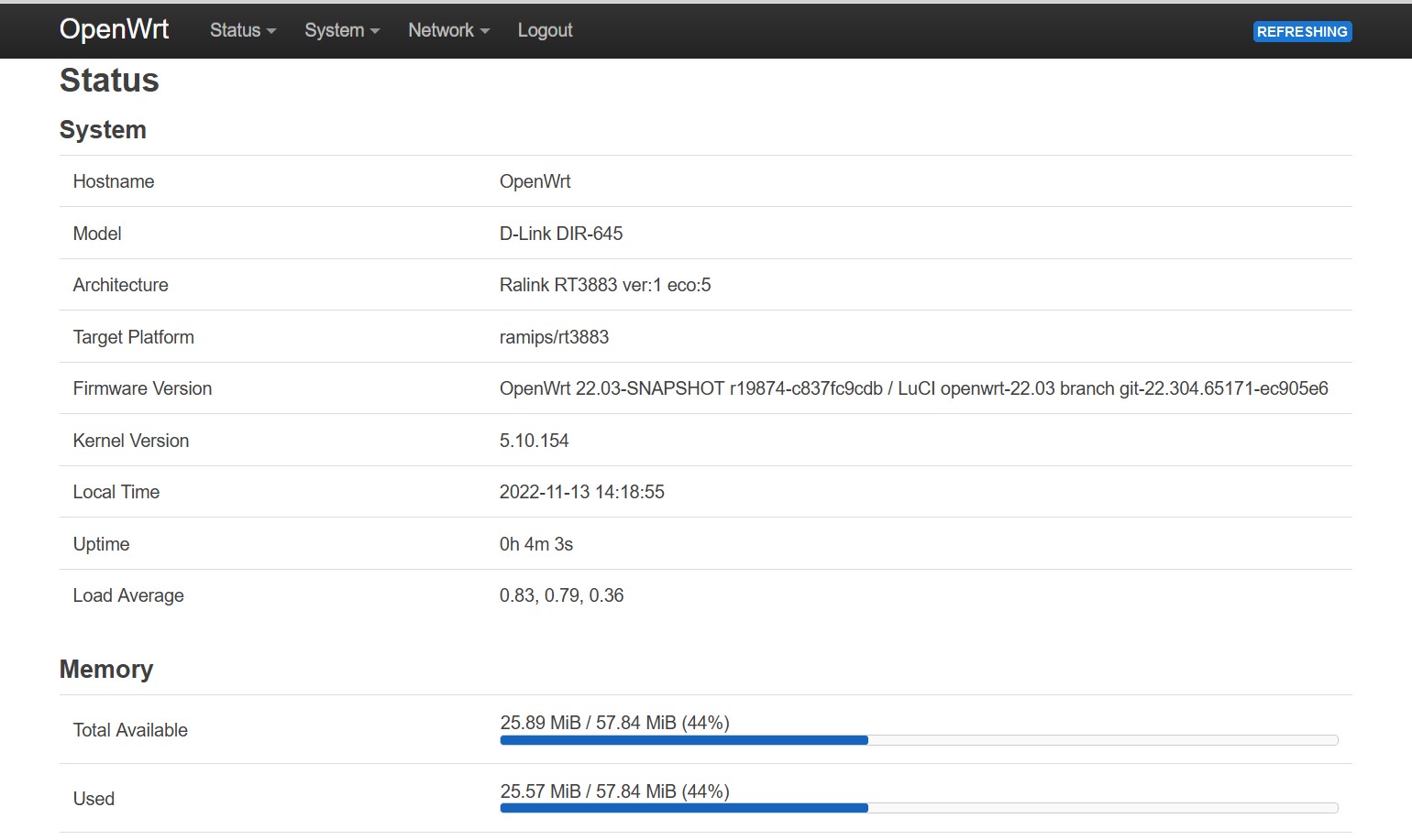 [Solved] V22.03.0 release does not work on D-Link DIR-645 - Installing and Using OpenWrt ...