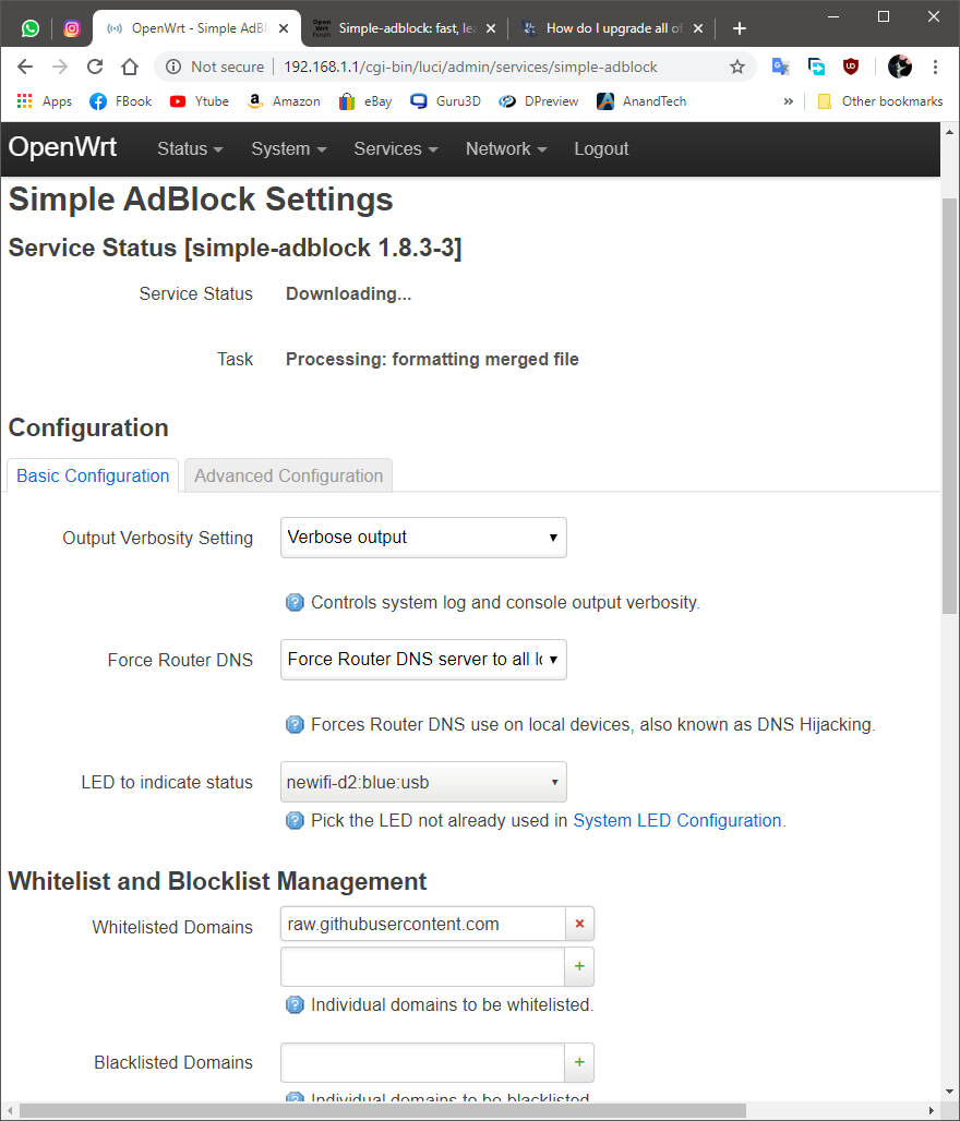 Simple-adblock: fast, lean and fully uci/luci configurable AdBlocking ...