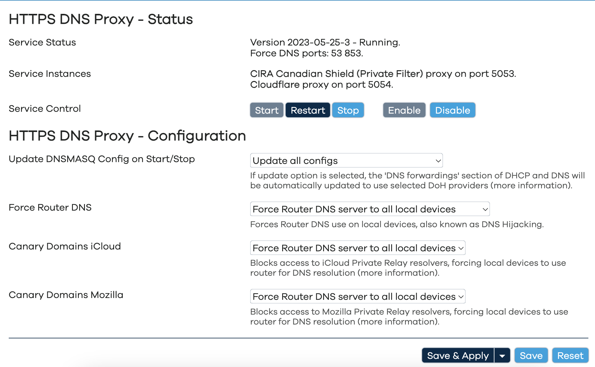 Migrating luci-app-https-dns-proxy to javascript -- seeking suggestions ... Migrating luci-app-https-dns-proxy to javascript -- seeking suggestions ...
